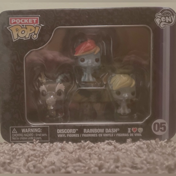 Funko | Other | Funko Pocket Pop Tin My Little Pony 5 Discord Rainbow ...
